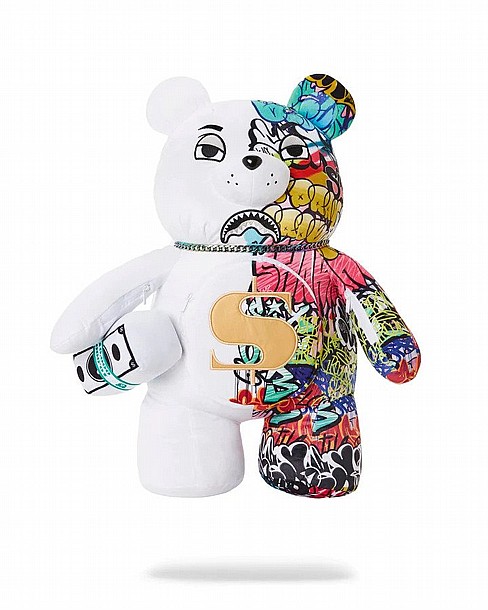 SPRAYGROUND HALF GRAFF TEDDY BEAR BACKPACK - תיק גב דובי חצי גרפיטי ...