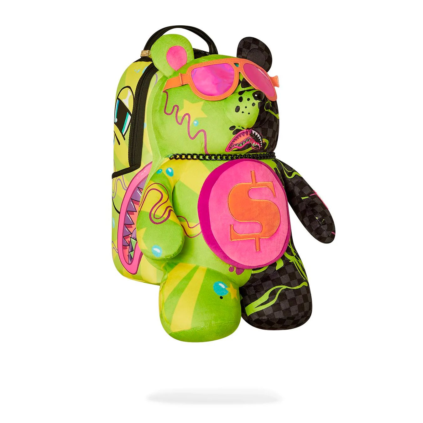 תיק גב עם דובי ספרייגראונד – SPRAYGROUND SLIME DIME BEAR ON BAG ...