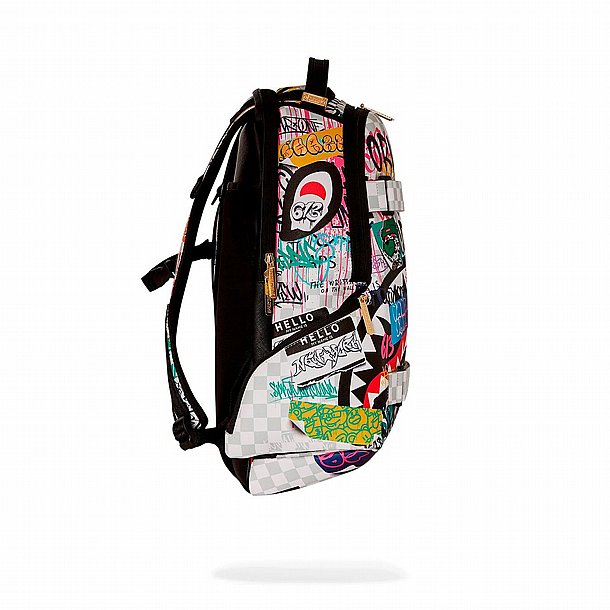 תיק גב גרפיטי ספרייגראונד – SPRAYGROUND SHARKS IN PARIS THE RIZZ (CREAM ...