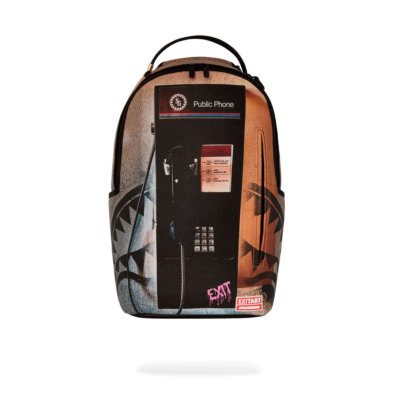 תיק גב טלפון ציבורי ספרייגראונד – SPRAYGROUND EXIT PHONE DLXSV BACKPACK ...