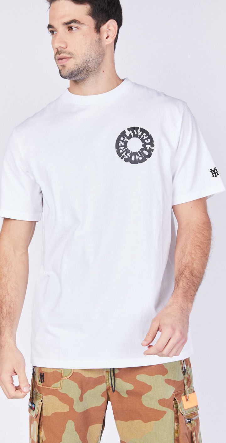 ריפליי טי שירט קצרה לבנה גברים REPLAY | REPLAY | Red Sport Online